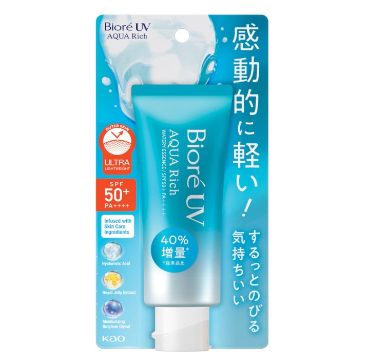 Kao Biore UV Aqua Rich Watery Essence Sunscreen SPF 50+ PA++++ | Ecran ...